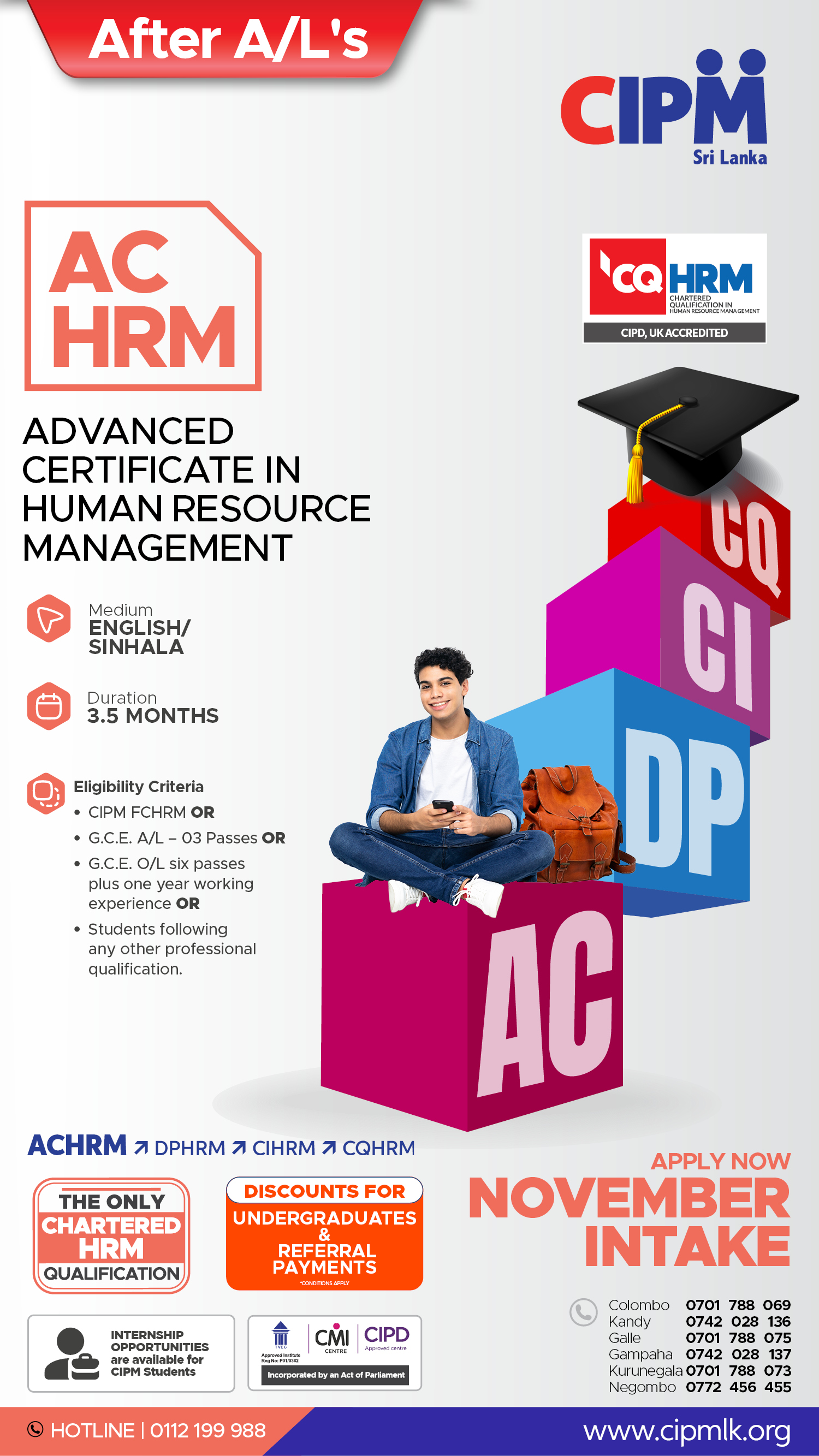 Advanced Certificate in Human Resource Management (ACHRM) - CIPM Sri Lanka