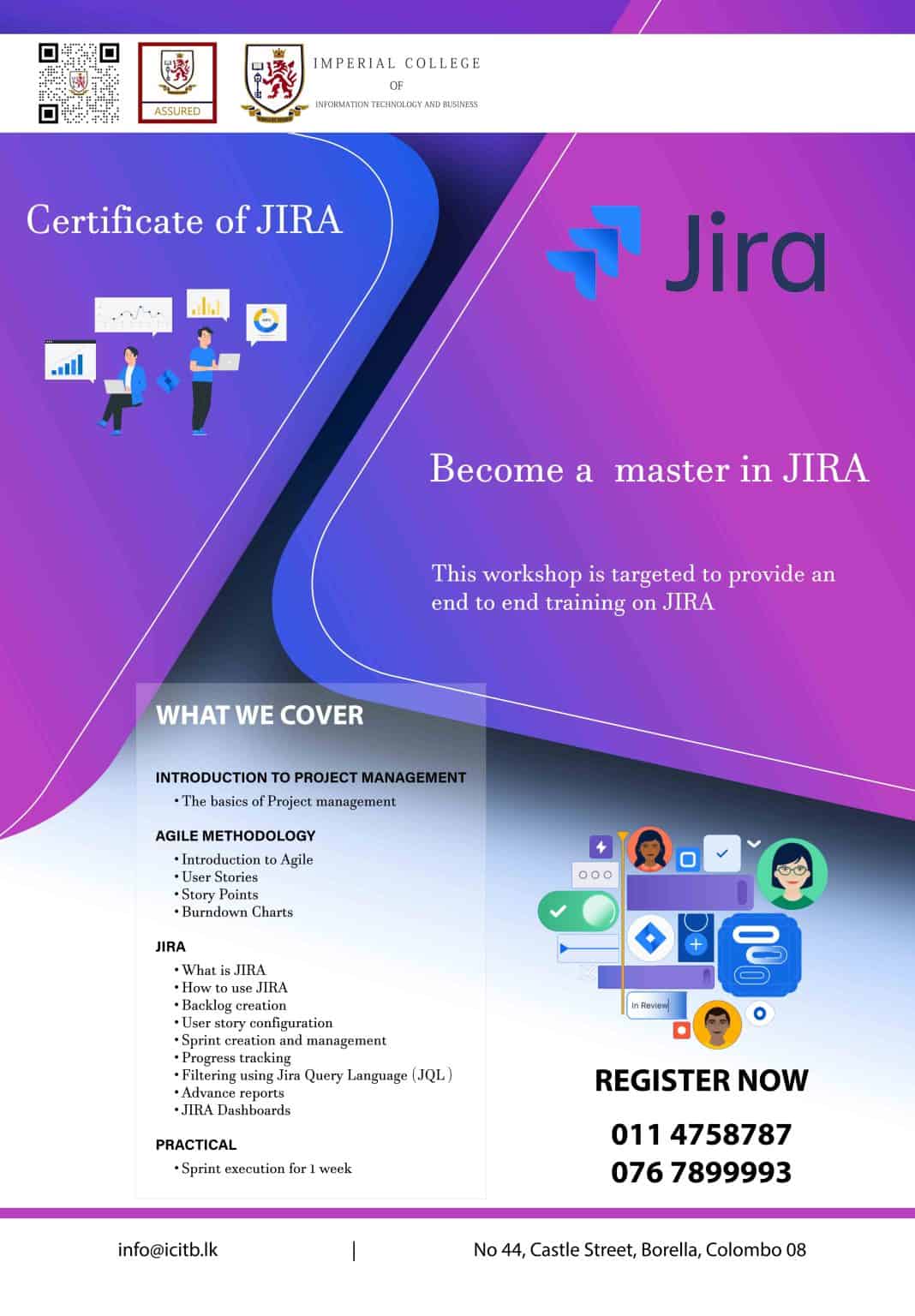 Certificate Of JIRA - ICITB - Imperial College of Information Technology and Business